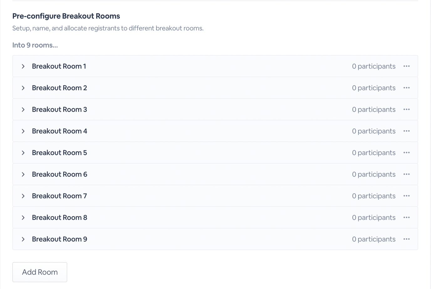 Creating Breakout Rooms